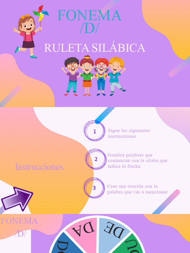 Ruleta Silabica Fonema D | PDF