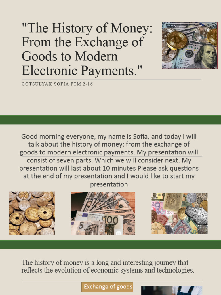 Evolution of Money: From Barter to Bitcoin | PDF | Money | Payments