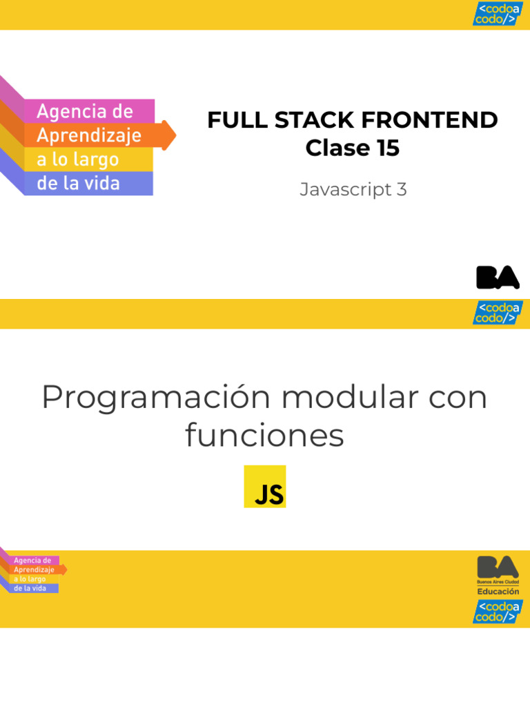 Clase 15. JS 3 | PDF | Función anónima | Devolución de llamada (programación de computadora)