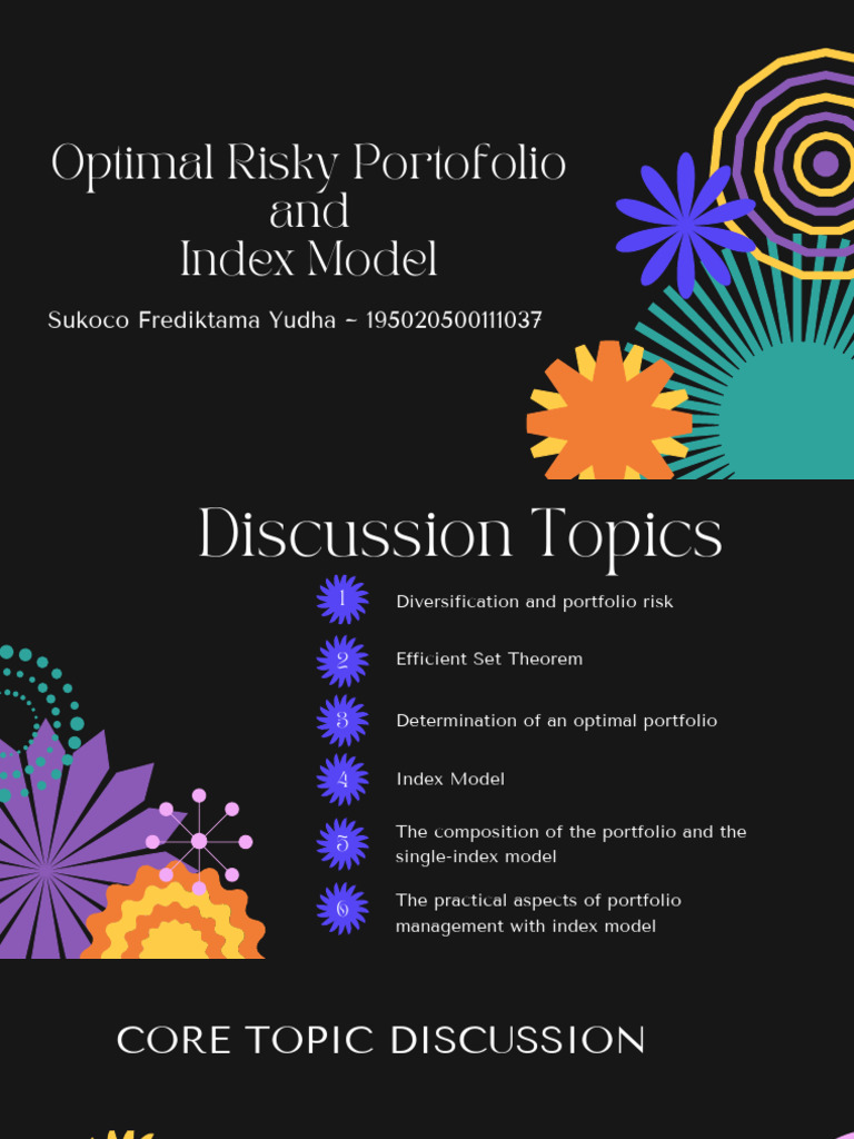 MI5 Optimal Risky Portofolio and Index Model | PDF