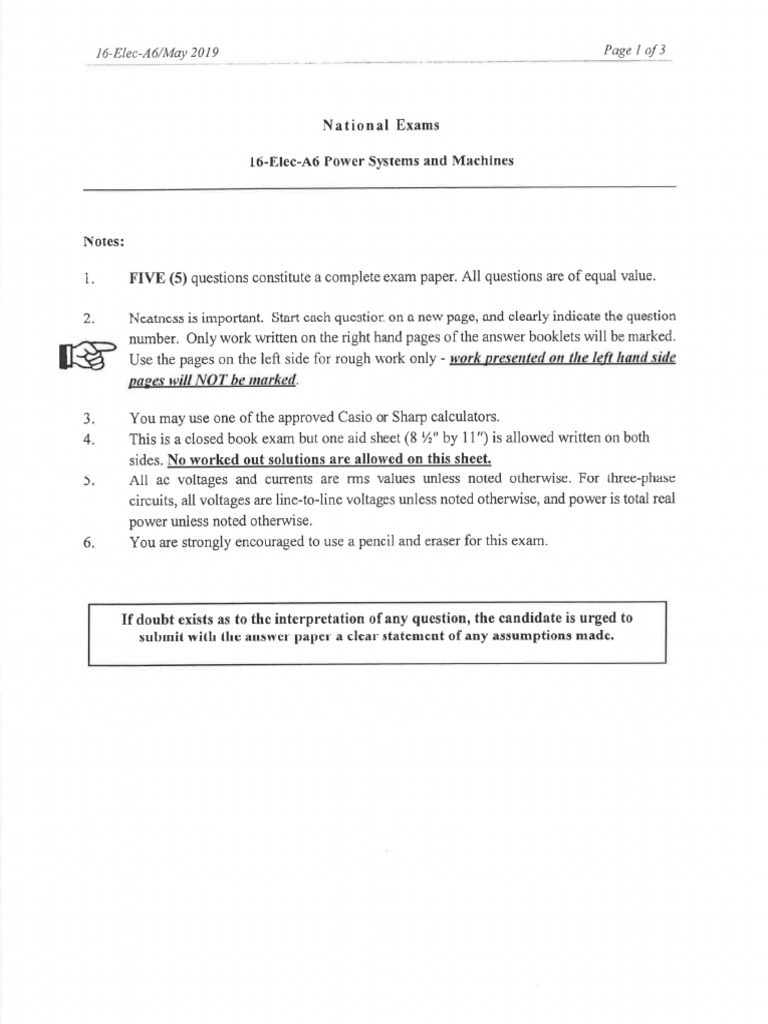 16-Elec-A6 PEO Past Paper | PDF