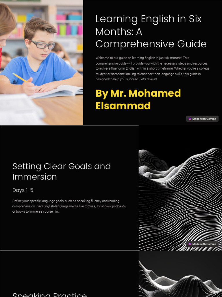 Learning English in Six Months A Comprehensive Guide | PDF | Foreign ...