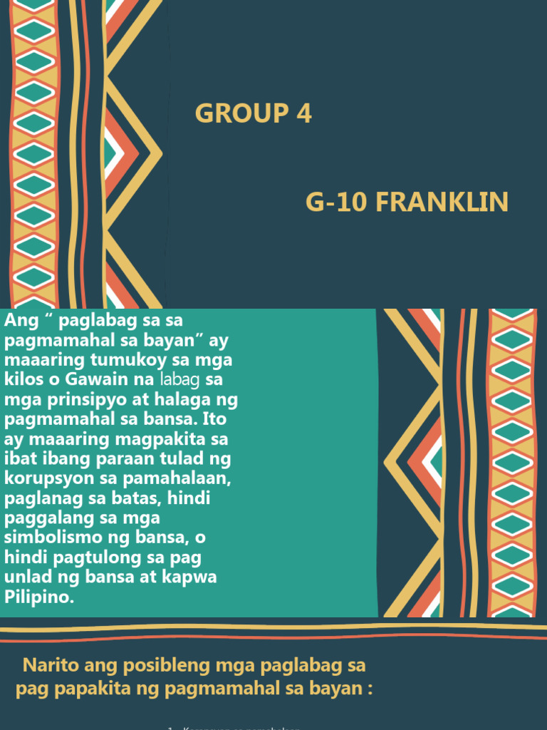 Franklin-Group 4 | PDF