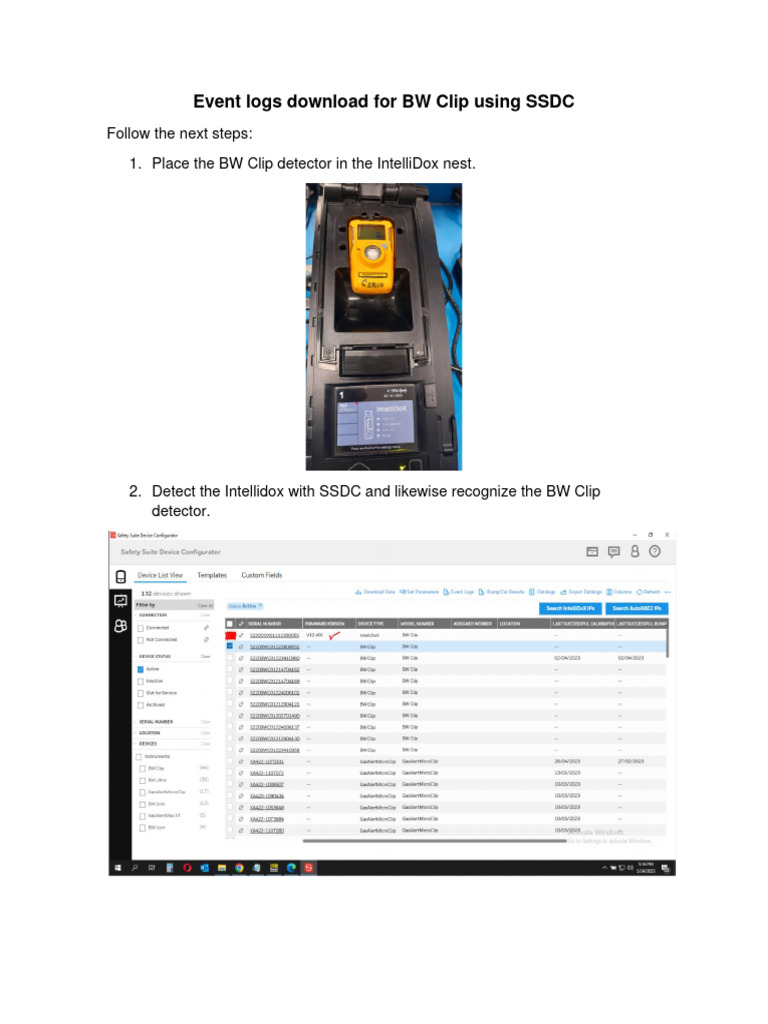 Event Logs Download For BW Clip Using SSDC | PDF | Finance & Money ...