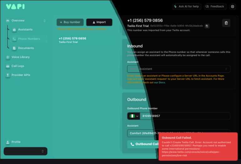 Vapi - Dashboard | PDF | Computing | Software