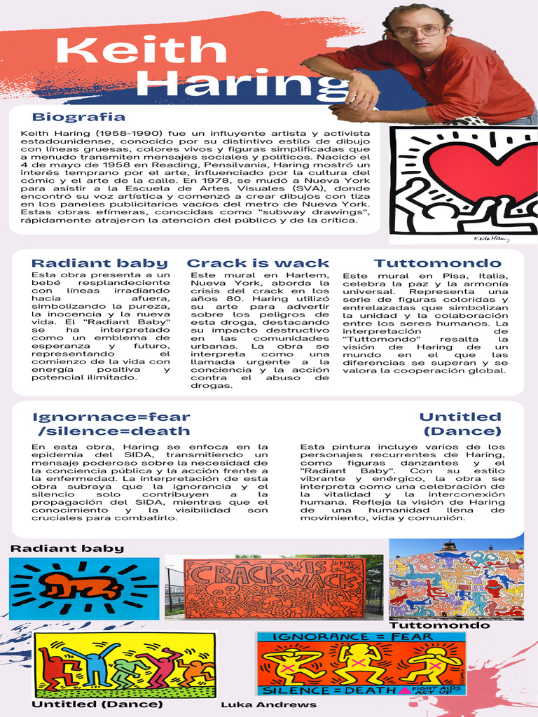 Infografia Keith Haring - Luka Andrews | PDF