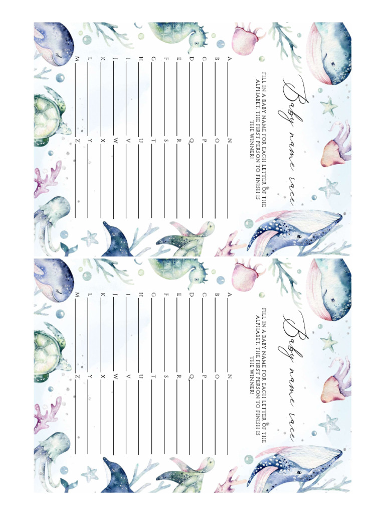 Alphabet Names | PDF