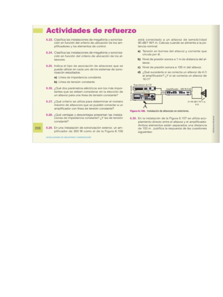 UD4_tema 6_instalaciones electroacústicas_ejerc | PDF