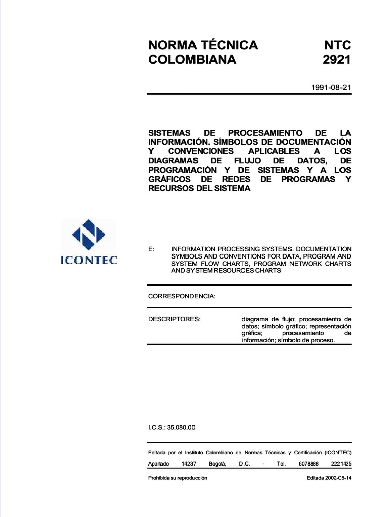 PDF Norma Tecnica NTC Colombiana 2921 Compress | Descargar gratis PDF | Almacenamiento de datos ...