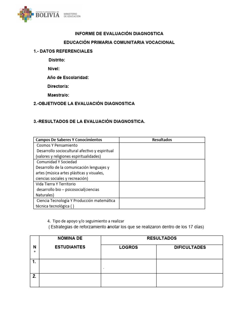 01 Informe Evaluacion Diagnostica 2023 MD | PDF | Evaluación