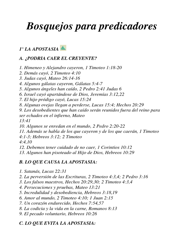 Bosquejos para Predicadores | Descargar gratis PDF | Jesús | Evangelio ...