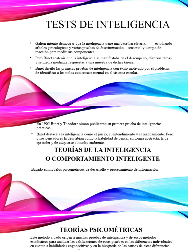 Tests de Inteligenciaprueba 2018 | PDF | Inteligencia | Escala de ...