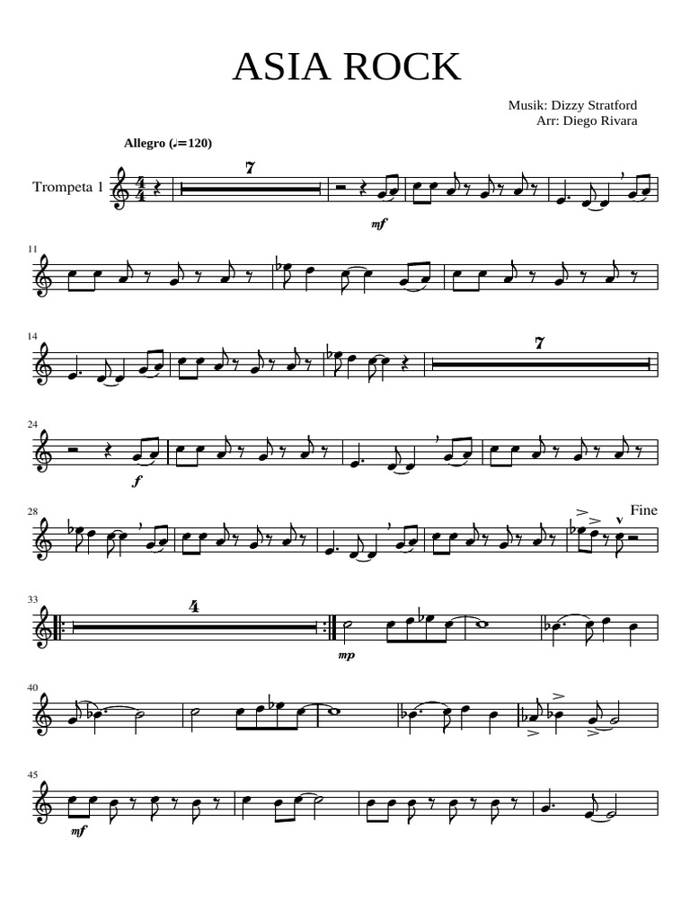 Asia Rock-Trompeta1 | PDF