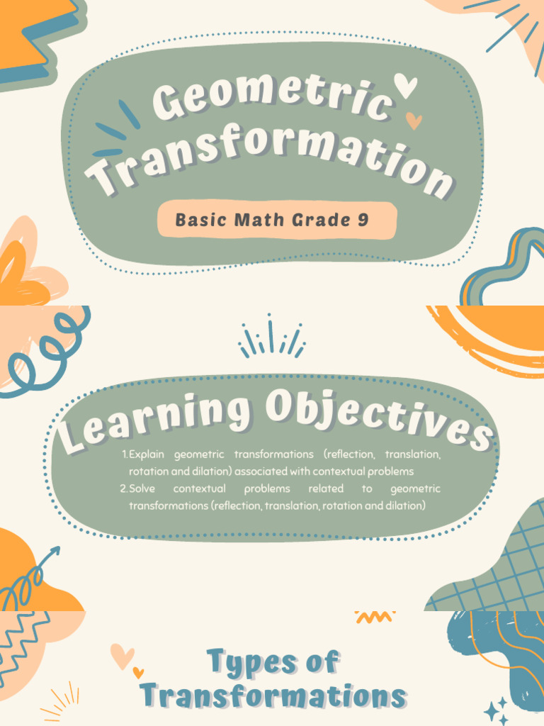 Geometric Transformation 1 Pdf Shape Cartesian Coordinate System