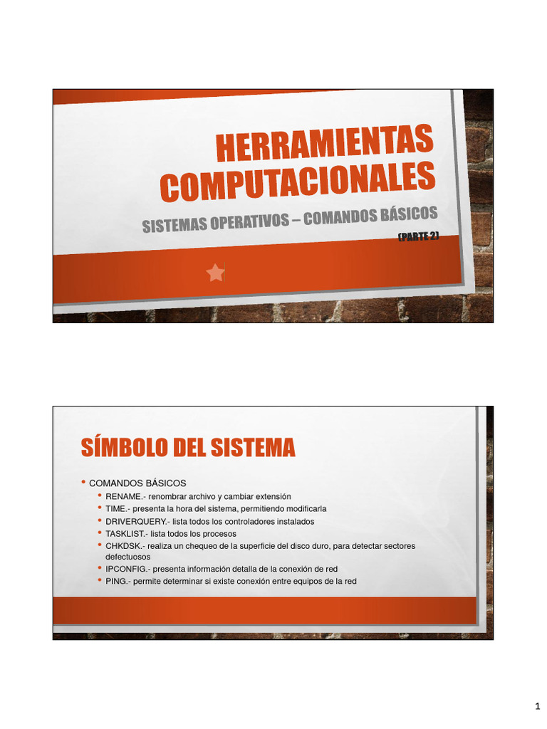 Comandos Básicos del Símbolo del Sistema | PDF