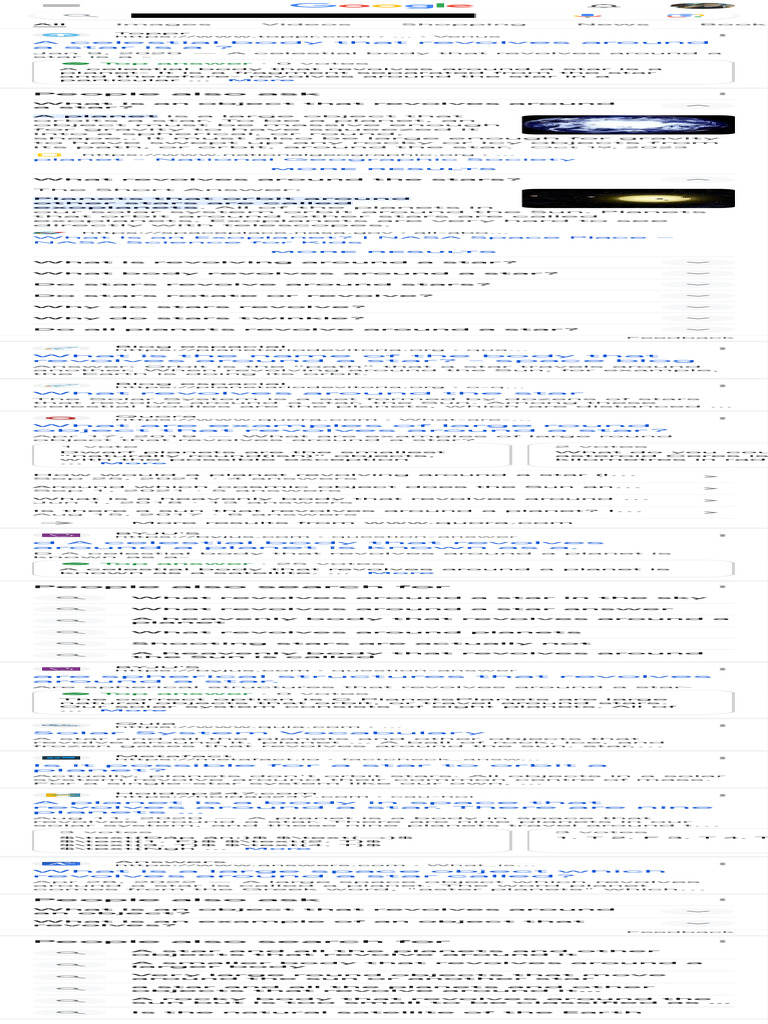 What Revolves Around a Star? | PDF | Planets | Solar System