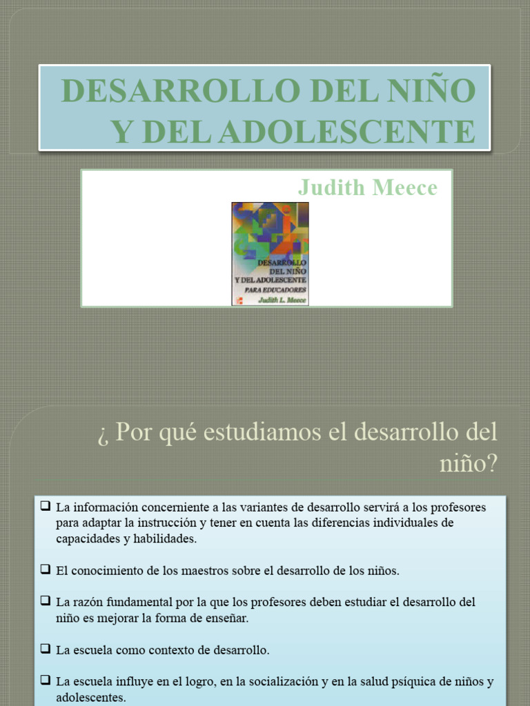 Desarrollo Del Niño y Del Adolescente | PDF | Comportamiento | Aprendizaje
