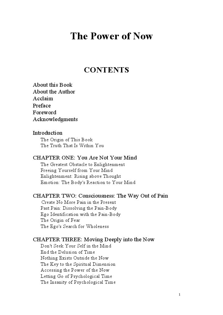 The Power of Now | PDF