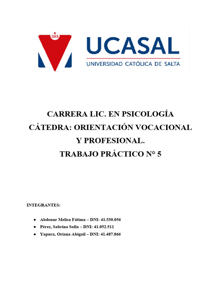 Ov - Trabajo Practico N°5 | PDF