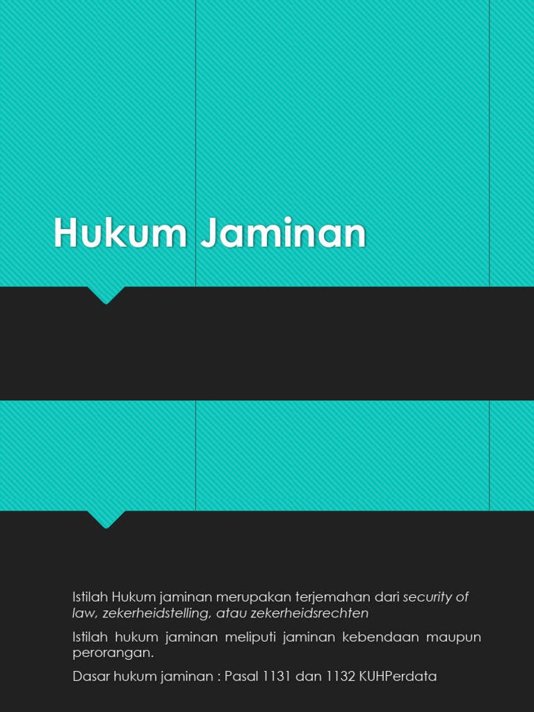 (HB) 6 Lembaga Jaminan | PDF | Hukum