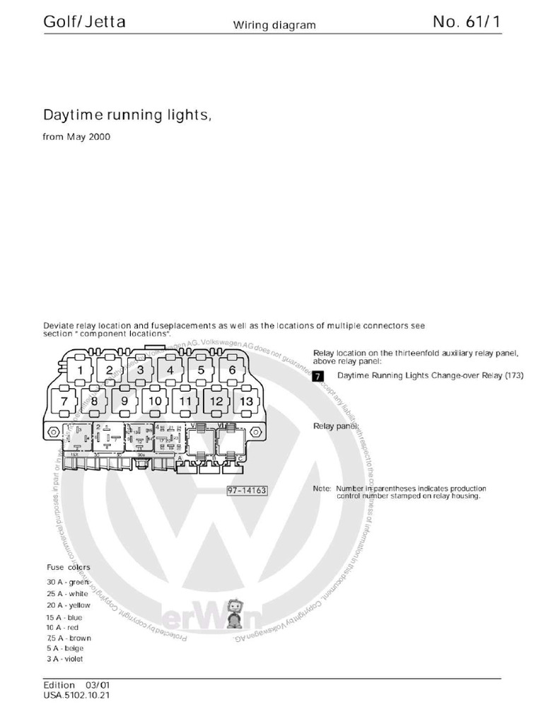 Lighting System - Jetta A4 | PDF