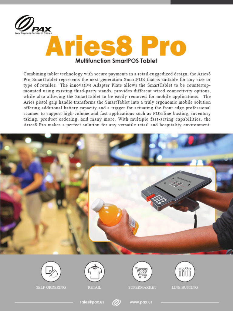 Aries8 Pro Data Sheet - May2021 | PDF | Tablet Computer | Emv