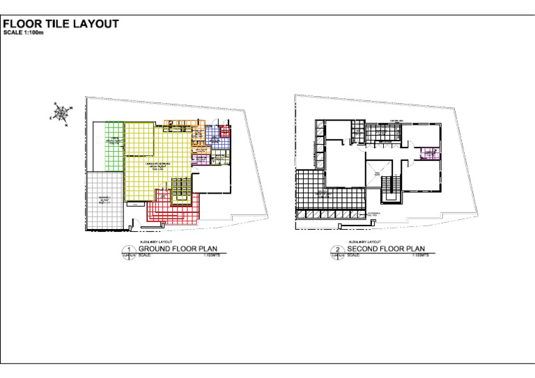 Cad Floor Tile Layout Sample | PDF | Local Government Areas Of ...