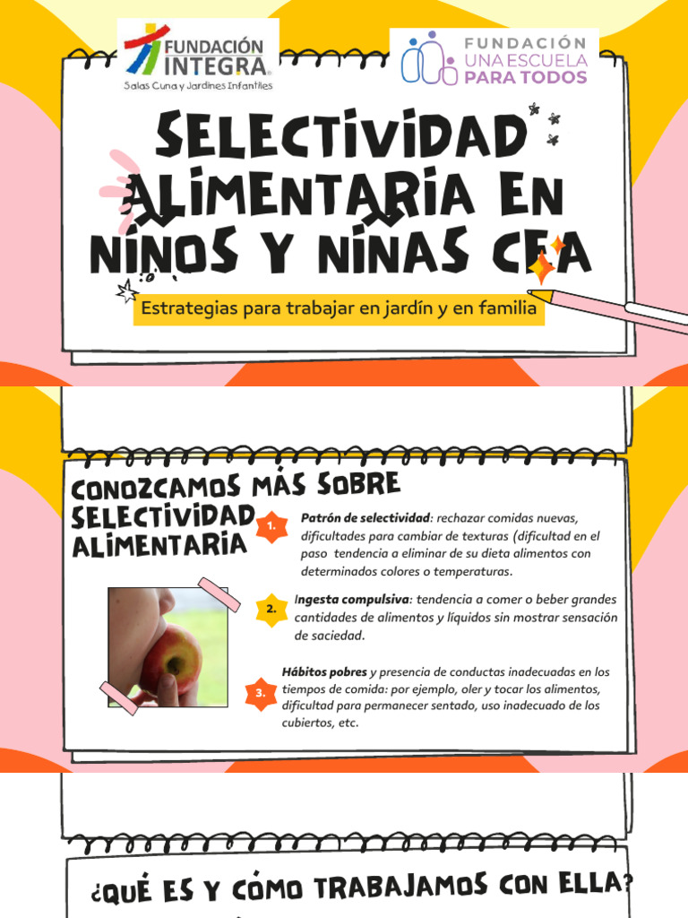 Selectividad Alimentaria | PDF | Alimentos