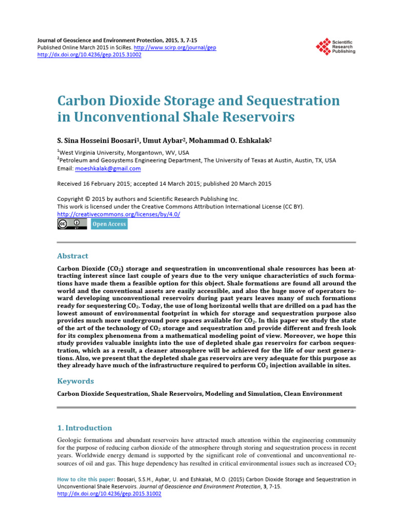 shale reservoir 4 | PDF | Carbon Sequestration | Petroleum Reservoir