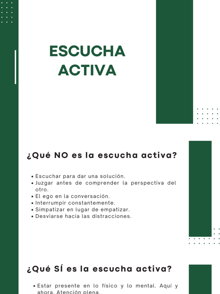 Claves de la Escucha Activa | PDF | Comunicación | Empatía