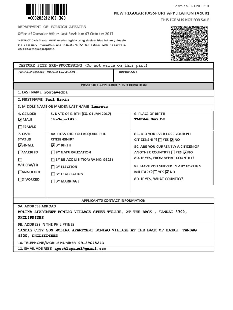 FOR Reviewer 2024 | PDF | Identity Document | Government And Personhood