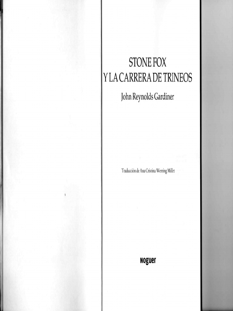 Libro Stone Fox y La Carrera de Los Trineos | PDF