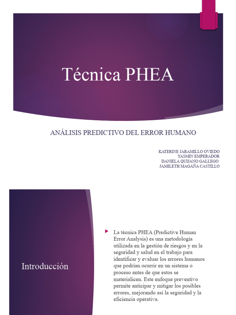 Técnica PHEA | PDF