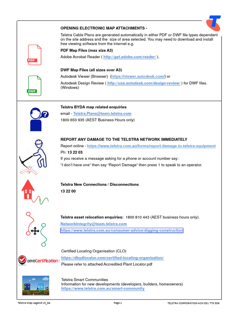 Telstra Map Legend v3_8a | PDF