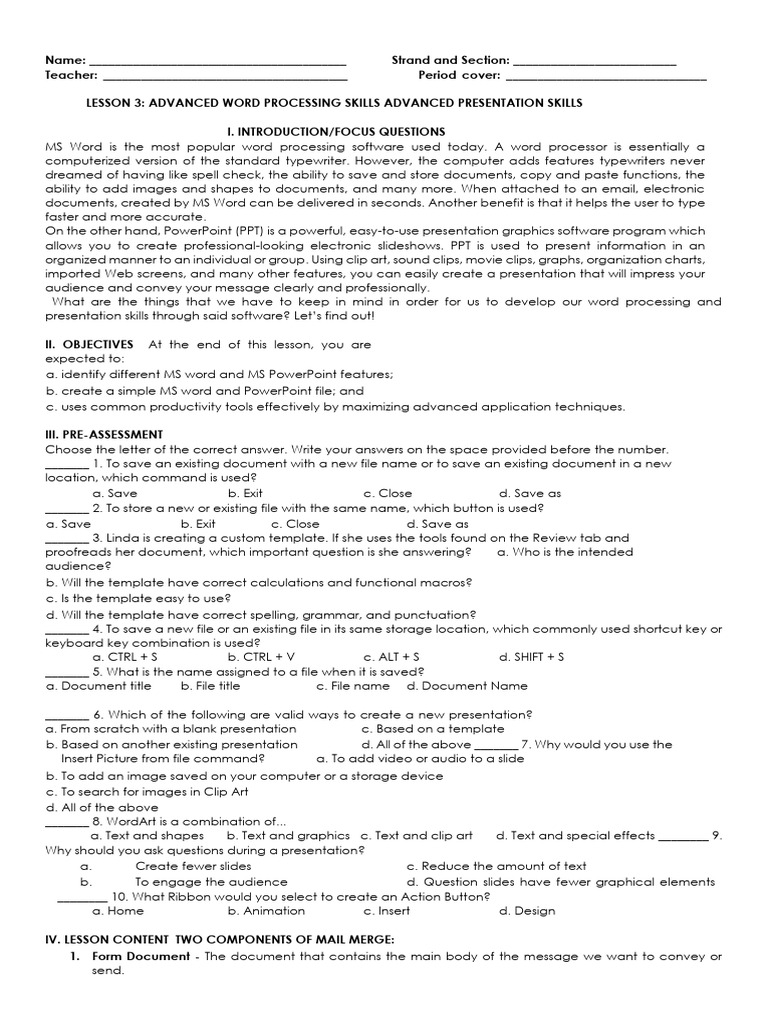 Emtech Lessons 3 14 | PDF | Microsoft Excel | Microblogging