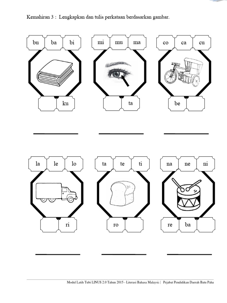 Modul LINUS Kemahiran 3 (Menulis) - Cikgu Low Yiak Chong | PDF