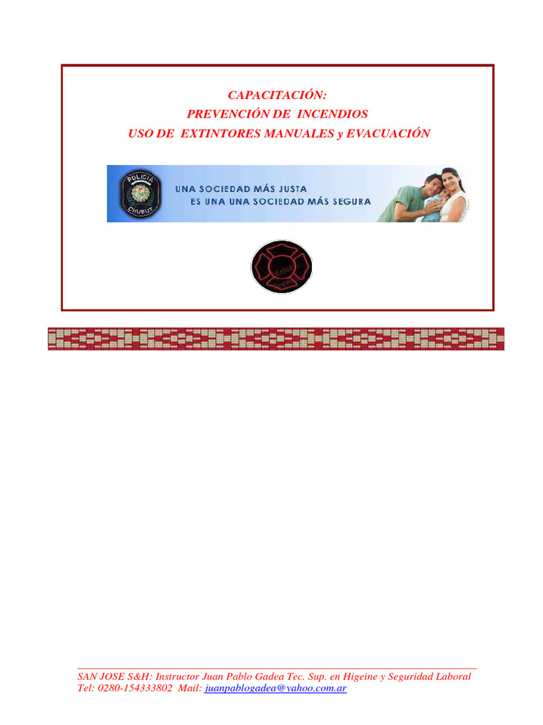Capacitacion Prevencion de Incendios Uso | PDF | Seguridad y salud ocupacional | Incendios