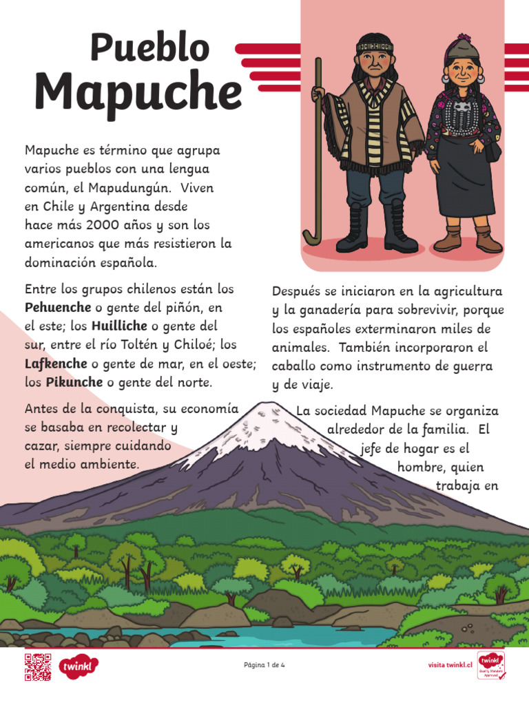 Los Mapuches: Cultura y Economía Infantil | PDF | Chile | Pueblos ...