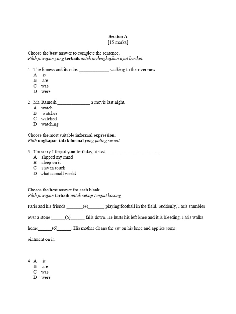 Ujian Tahun 6 Pdf