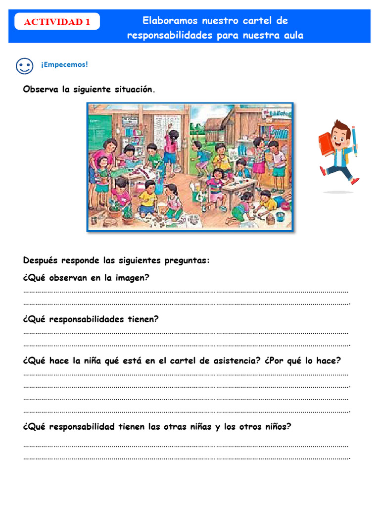 D1 A2 FICHA PS Presentamos Nuestro Cartel de Responsabilidades para ...