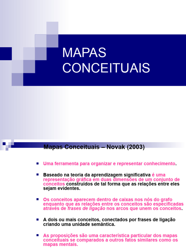 Mapas Conceituais | PDF | Aprendizado | Ciência cognitiva