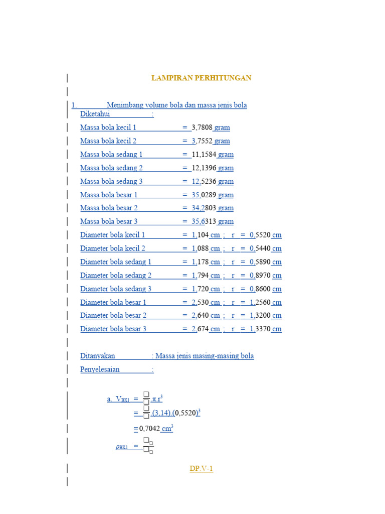 Lampiran Perhitungan Viskositas Kelompok 10 Fiks | PDF