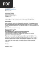 Letter To Postmaster Sample | PDF