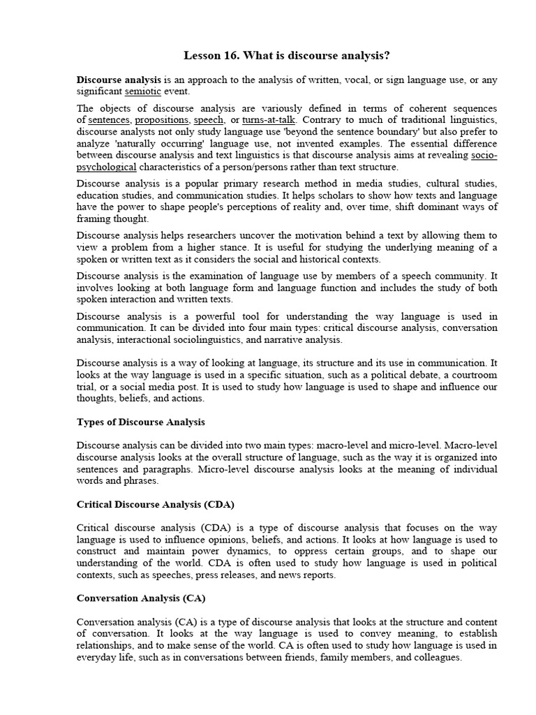 Lesson 16 | PDF | Linguistics | Human Communication