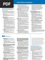 Code of Ethics - National Society of Professional Engineers | PDF | Judgment (Law) | Employment