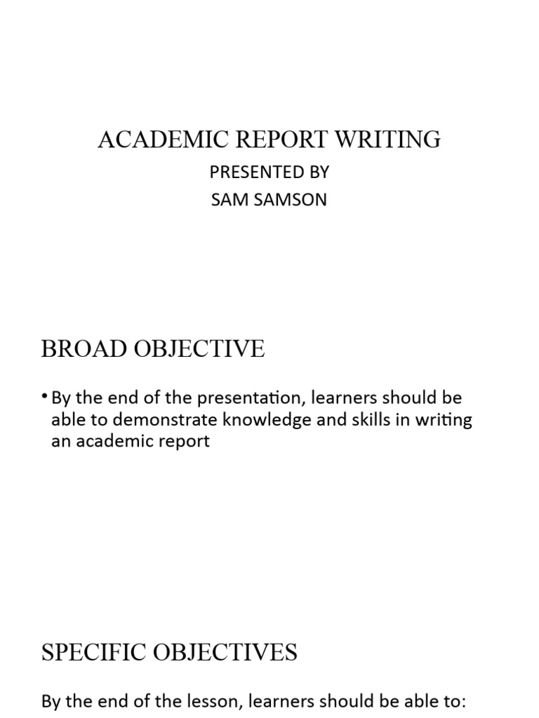 Academic Report Writing | PDF | Information | Cognition