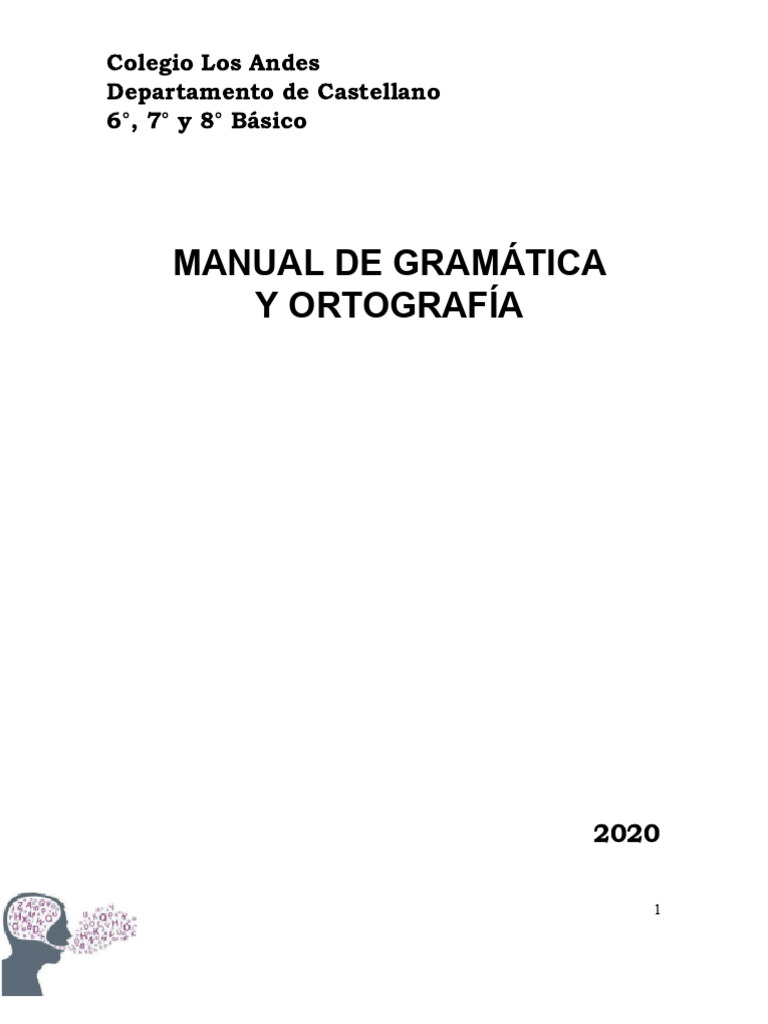 Copia de Manual de Gramática 6to A 8vo | PDF | Verbo | Adverbio