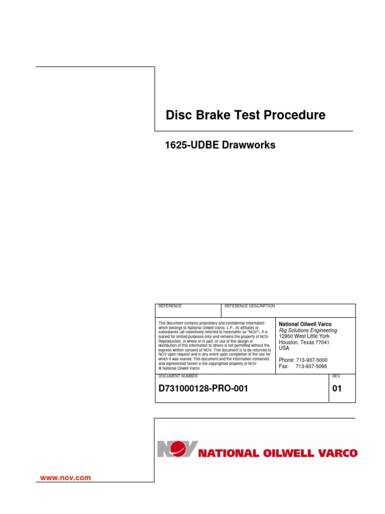 1625-UDBE Disc Brake Test | PDF | Brake | Vehicle Parts