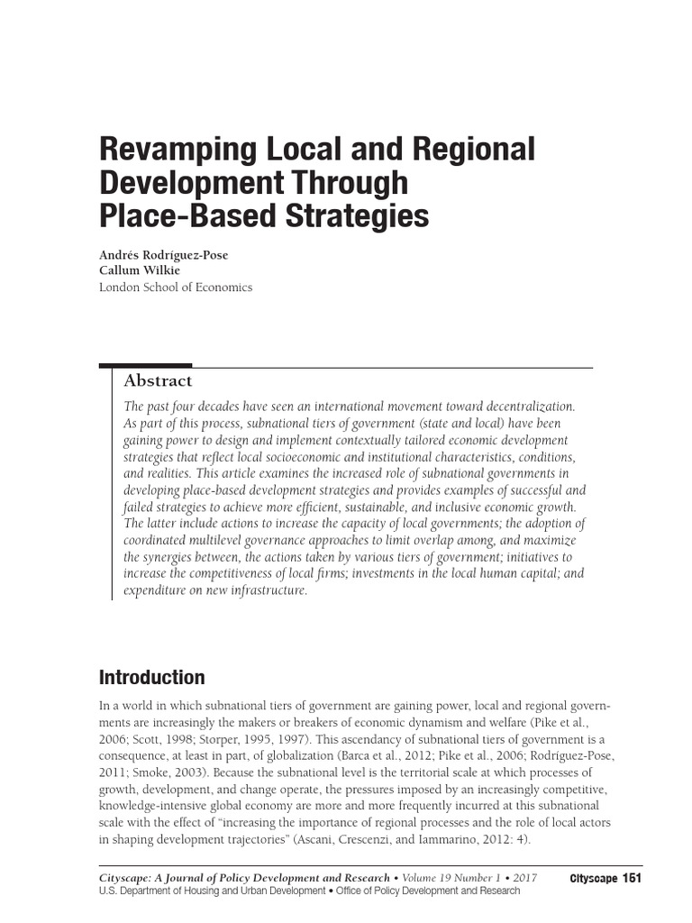 Revamping Local and Regional D | PDF | Governance | Policy