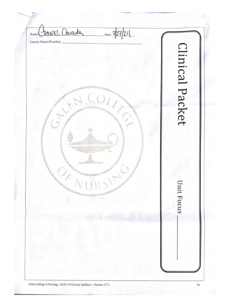 Clinical Packet 22724 | PDF